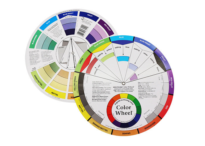 12 Colors Pigment Color Wheel Chart Mixing Guide Supplies